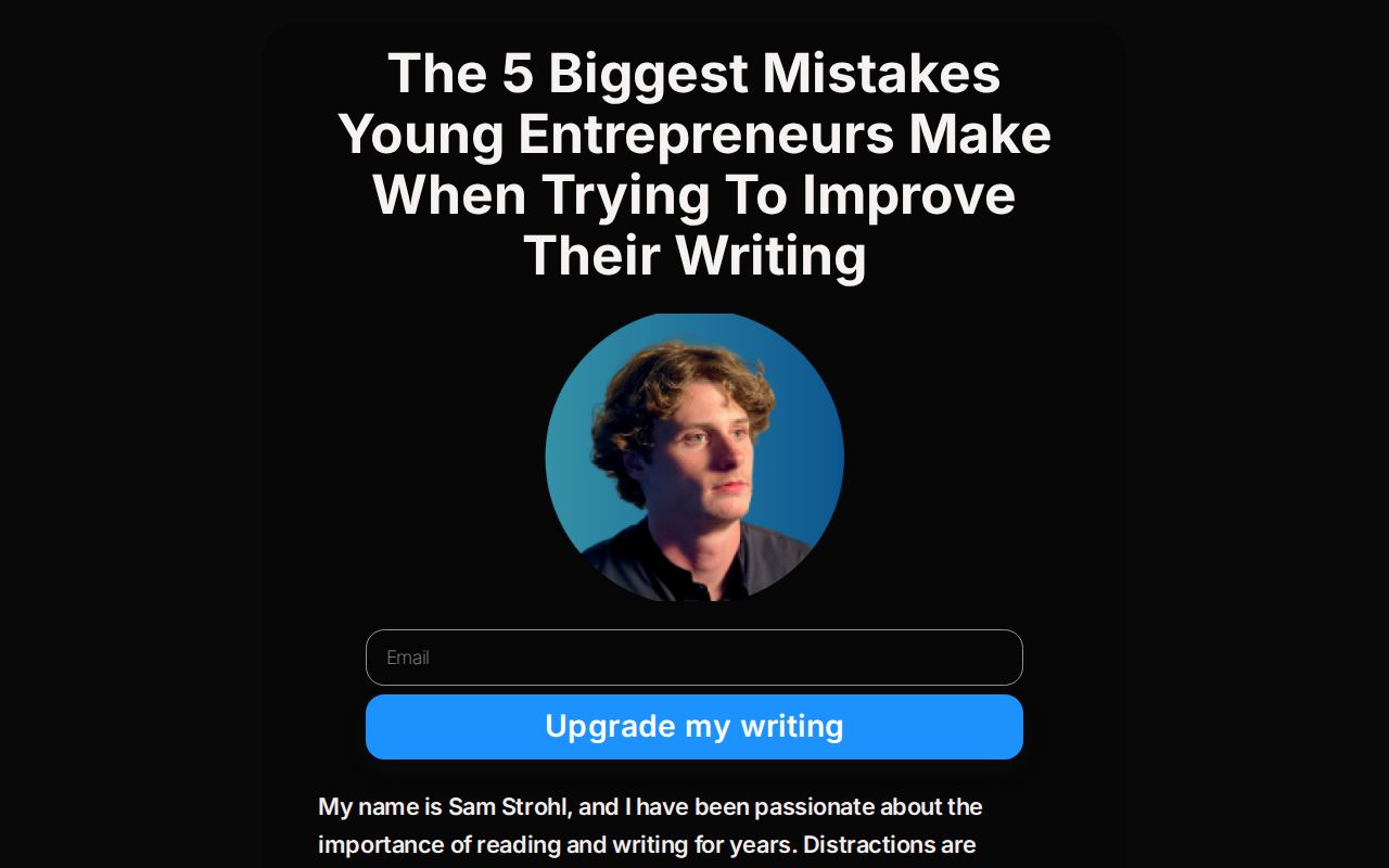 The 5 Biggest Mistakes Young Entrepreneurs Make When Trying To Improve ...